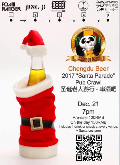 chengdu-expat santa parade poster - Chengdu Expat | Chengdu-Expat.com