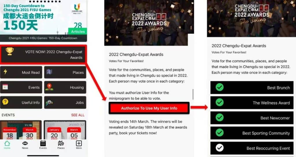 Vote Now! 2022 Chengdu-Expat Awards | Chengdu-Expat.com